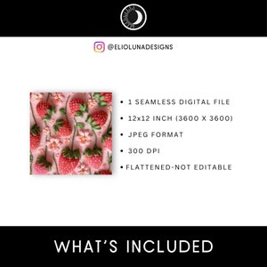 Strawberry Pattern Digital Paper 3D Felt Strawberry Pattern Seamless ...