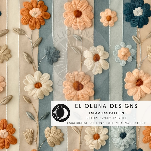 Faux Embroidery Seamless - Etsy