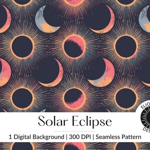Iridescent Moon Pattern Celestial Seamless Moon Digital Paper Celestial ...
