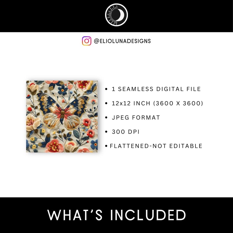 Boho Butterflies Pattern Digital Knitted Butterflies Seamless Pattern ...