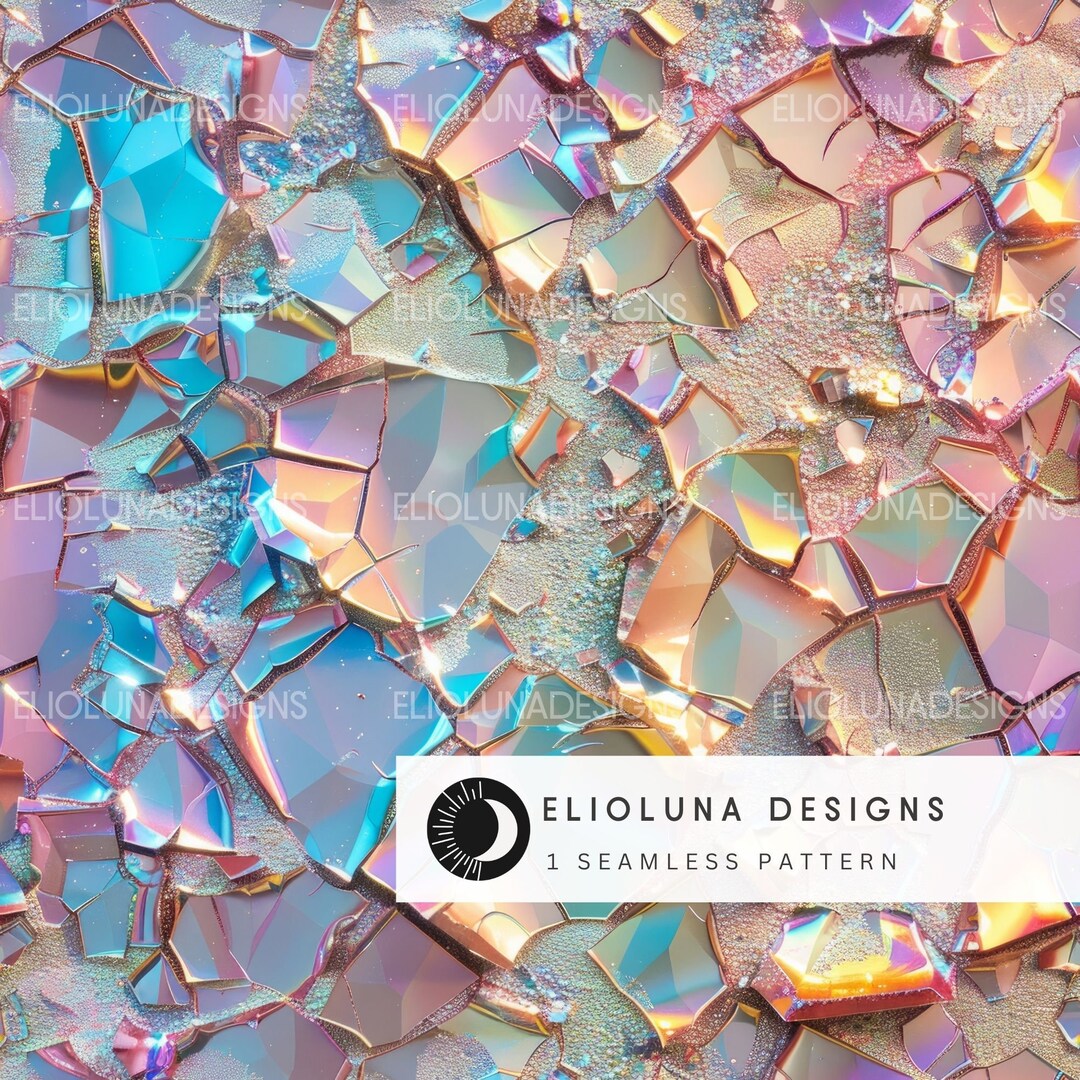 Holographic Seamless Texture Digital Paper Seamless Iridescent Texture ...