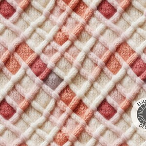 Cottage Core Knit Pattern Seamless Digital Design Faux Knits Seamless ...