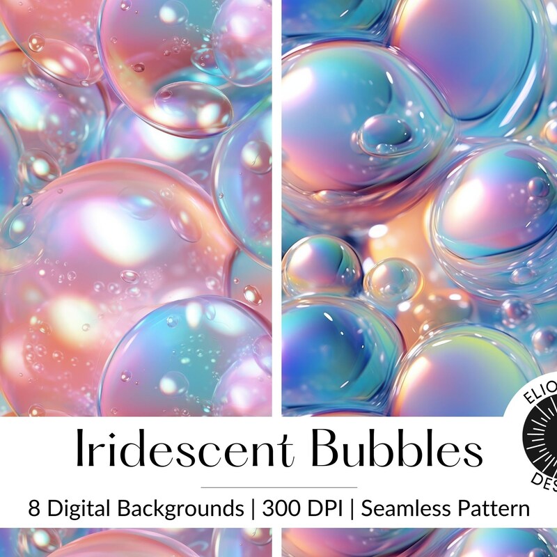 Bubble Digital Paper - Etsy
