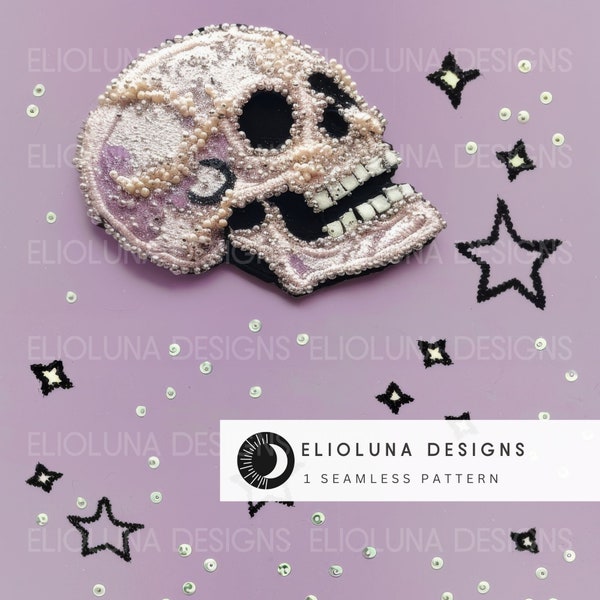 Fabric With Skulls - Etsy