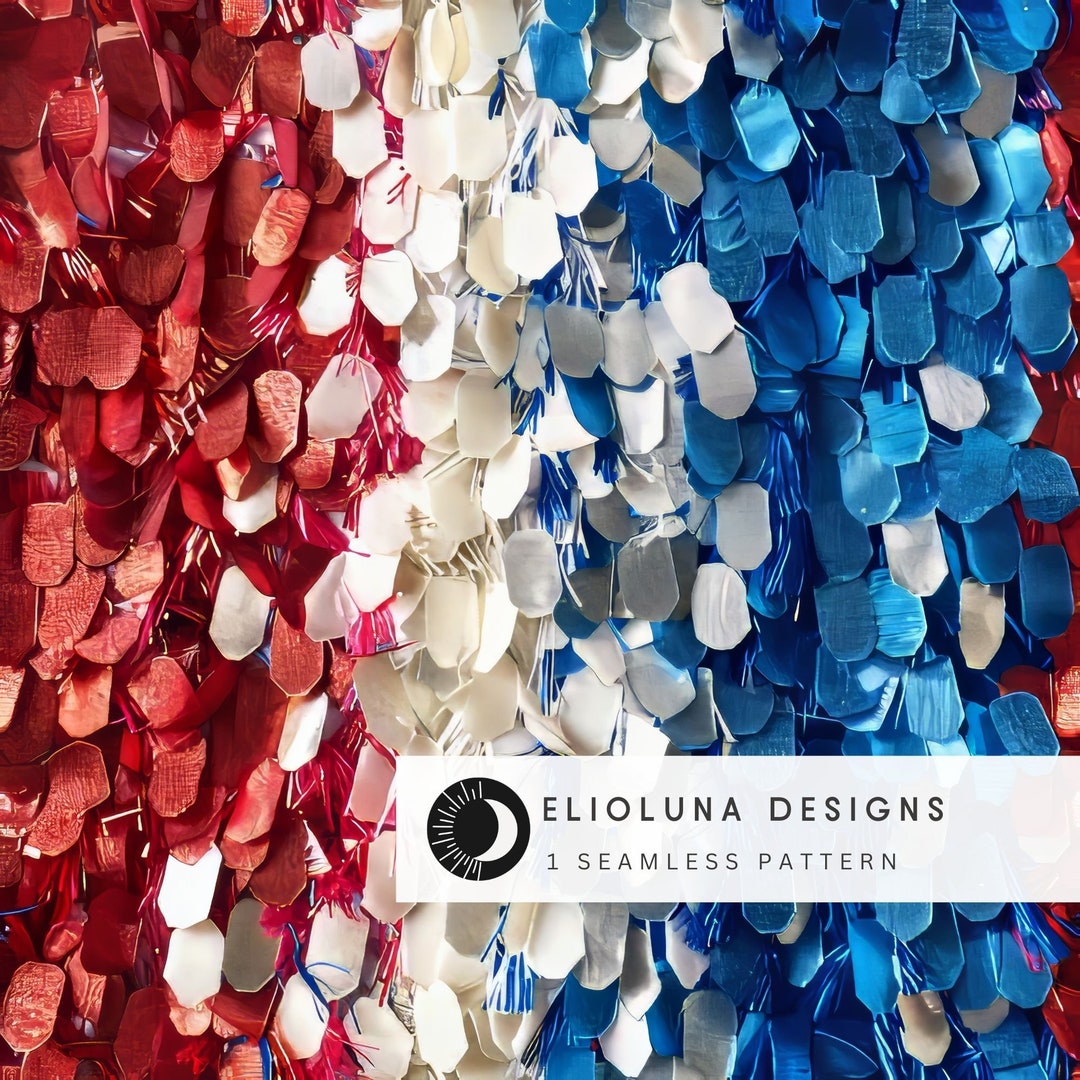 4th of July Seamless Pattern July 4th Digital Paper Fourth of July ...