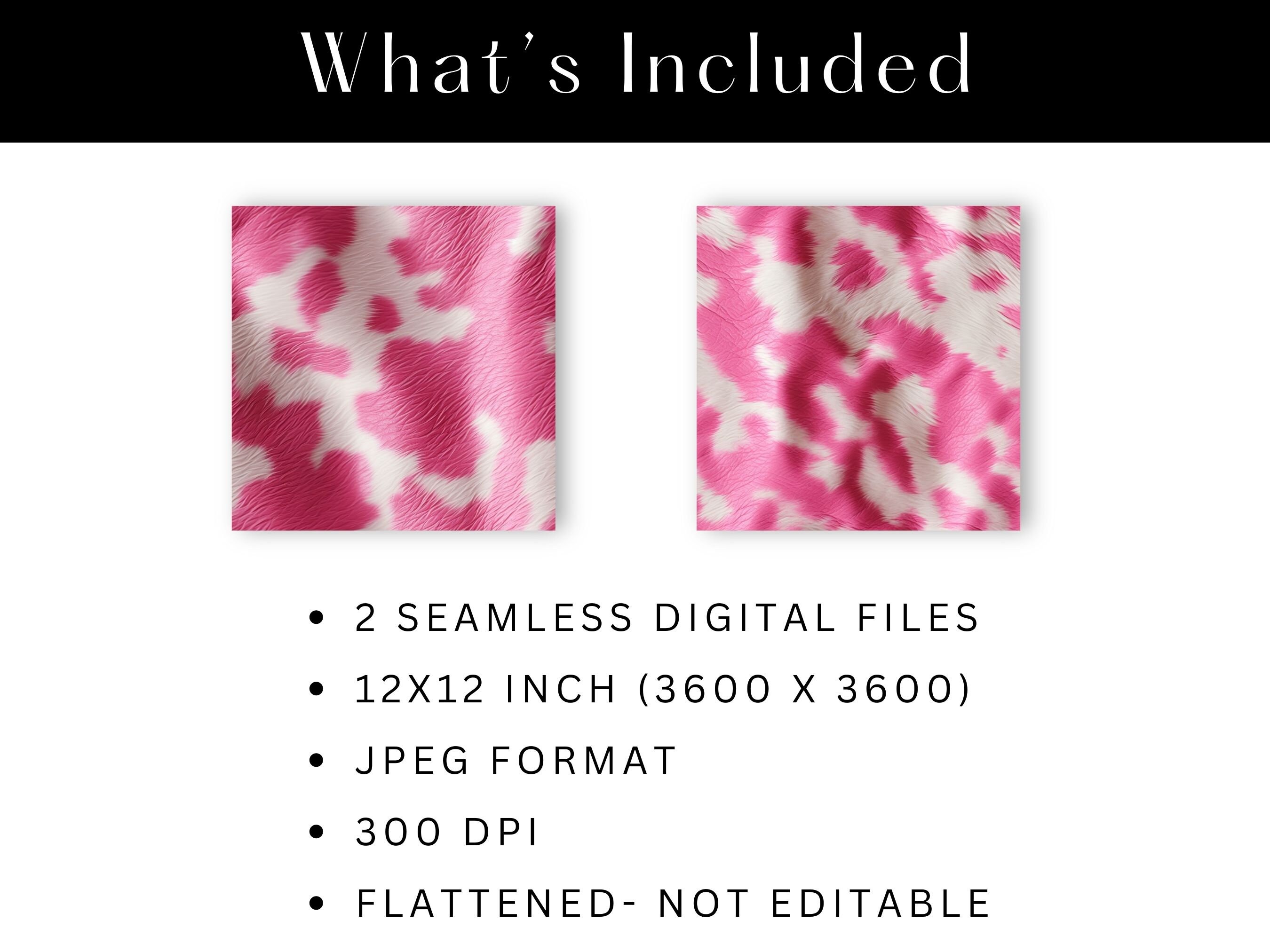 Cow Print Seamless Cowhide Digital Paper Cow Print Pattern Western ...