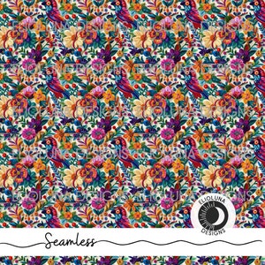 Mexican Faux Embroidery Pattern Mexican Floral Seamless Mexican Otomi ...