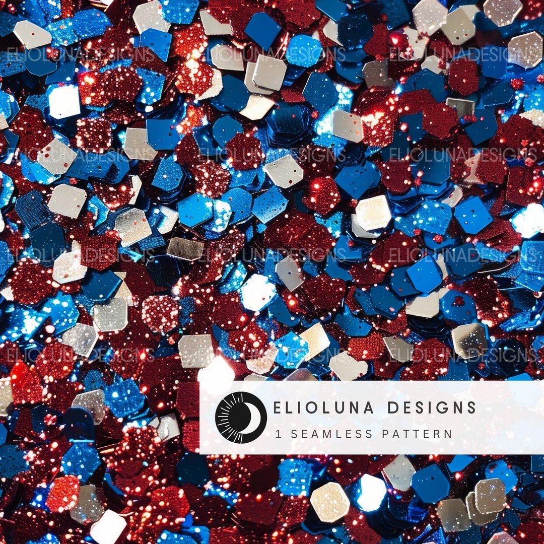 4th of July Confetti Seamless Pattern Fourth of July Seamless Pattern ...