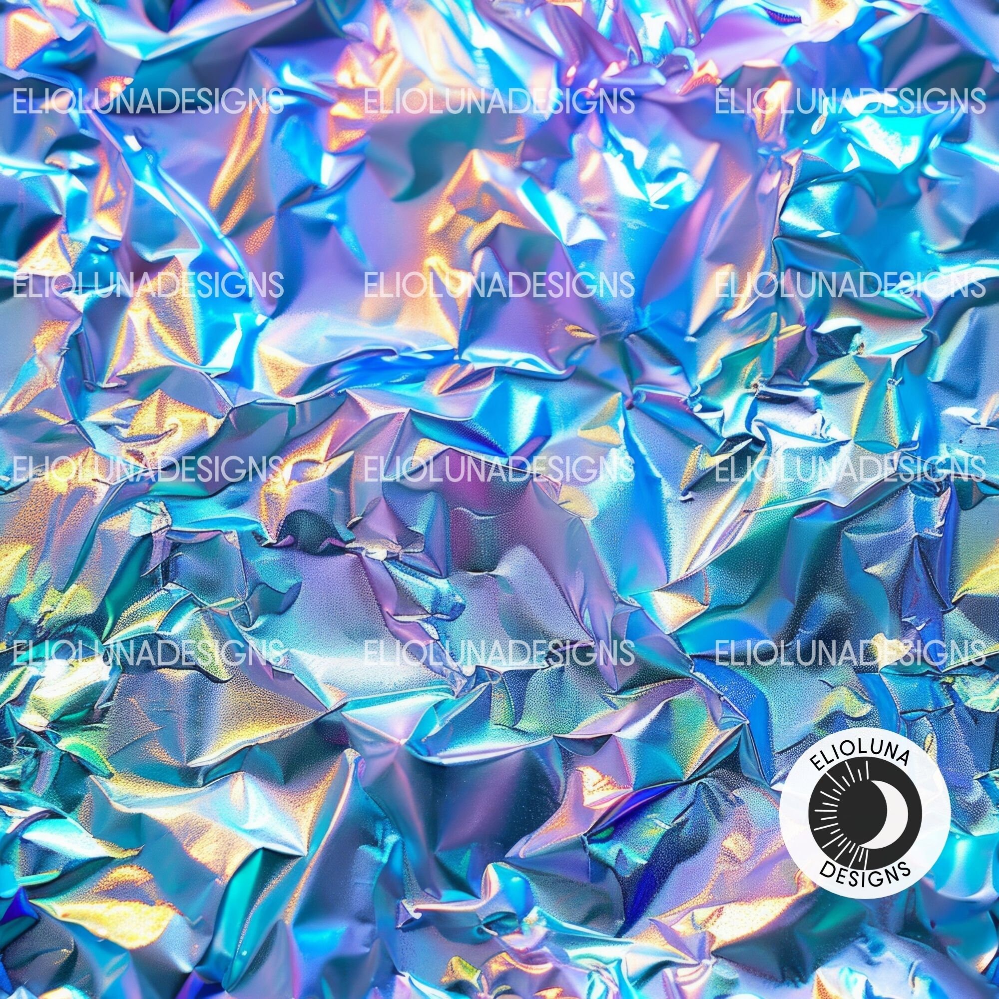 Holographic Seamless Texture Digital Paper Seamless Iridescent Texture ...
