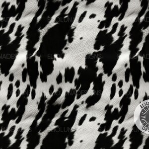 Cow Print Seamless Cowhide Digital Paper Cow Print Pattern Western ...