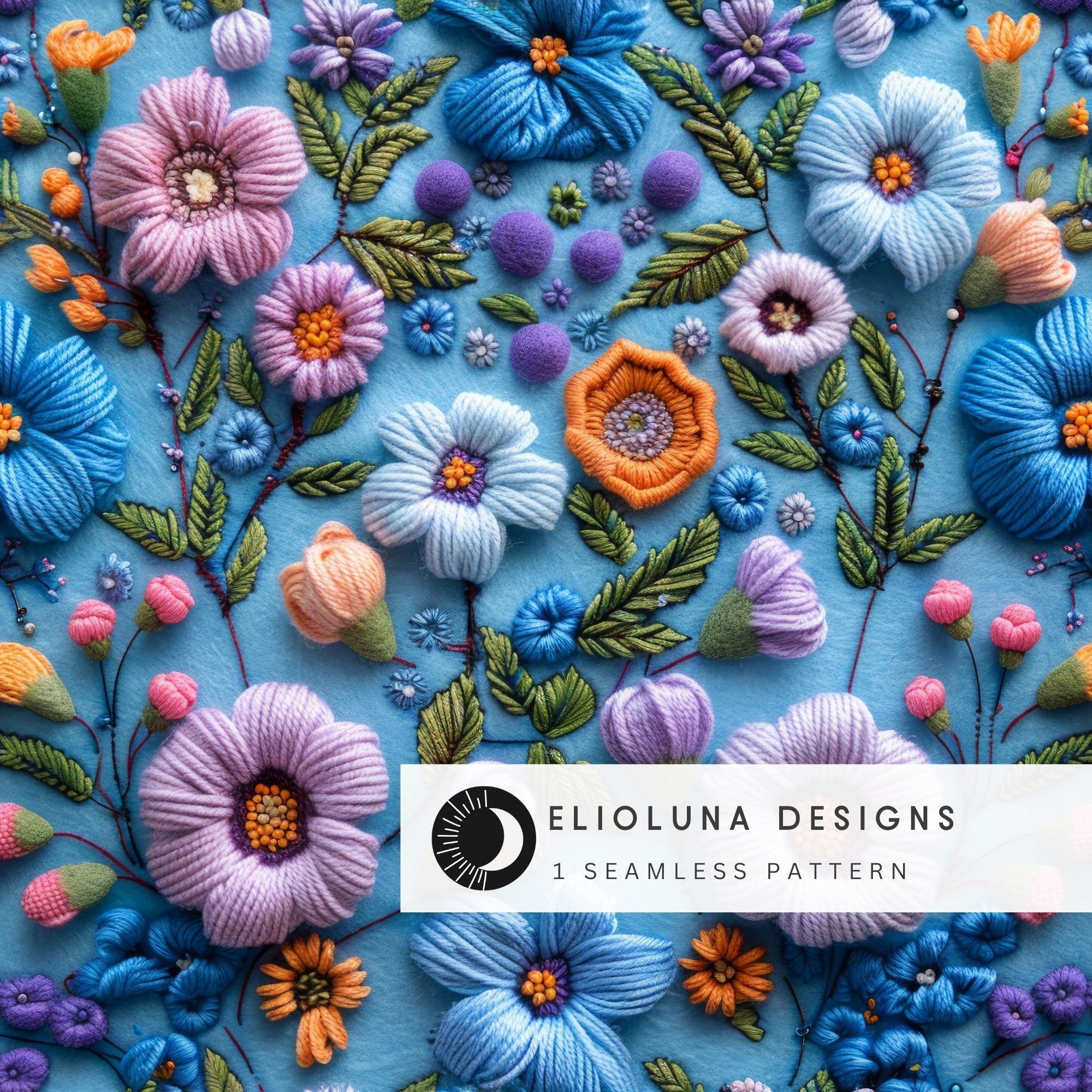 Floral Pattern Digital Paper 3D Spring Floral Pattern Seamless Digital ...