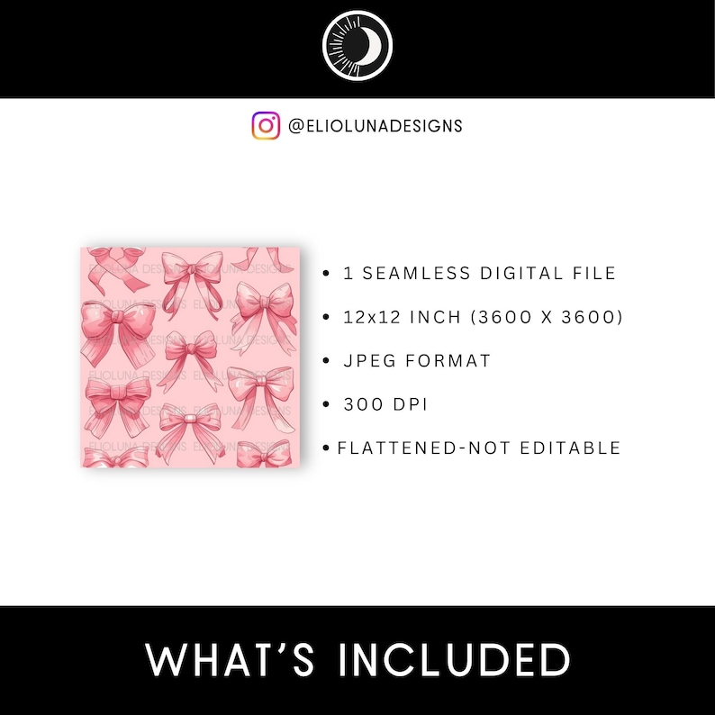 Pink Coquette Bows Pattern Bows Digital Paper Pink Bow Seamless Pattern ...