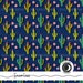 Cactus Floral Pattern Digital Paper Faux Embroidered Western Pattern ...