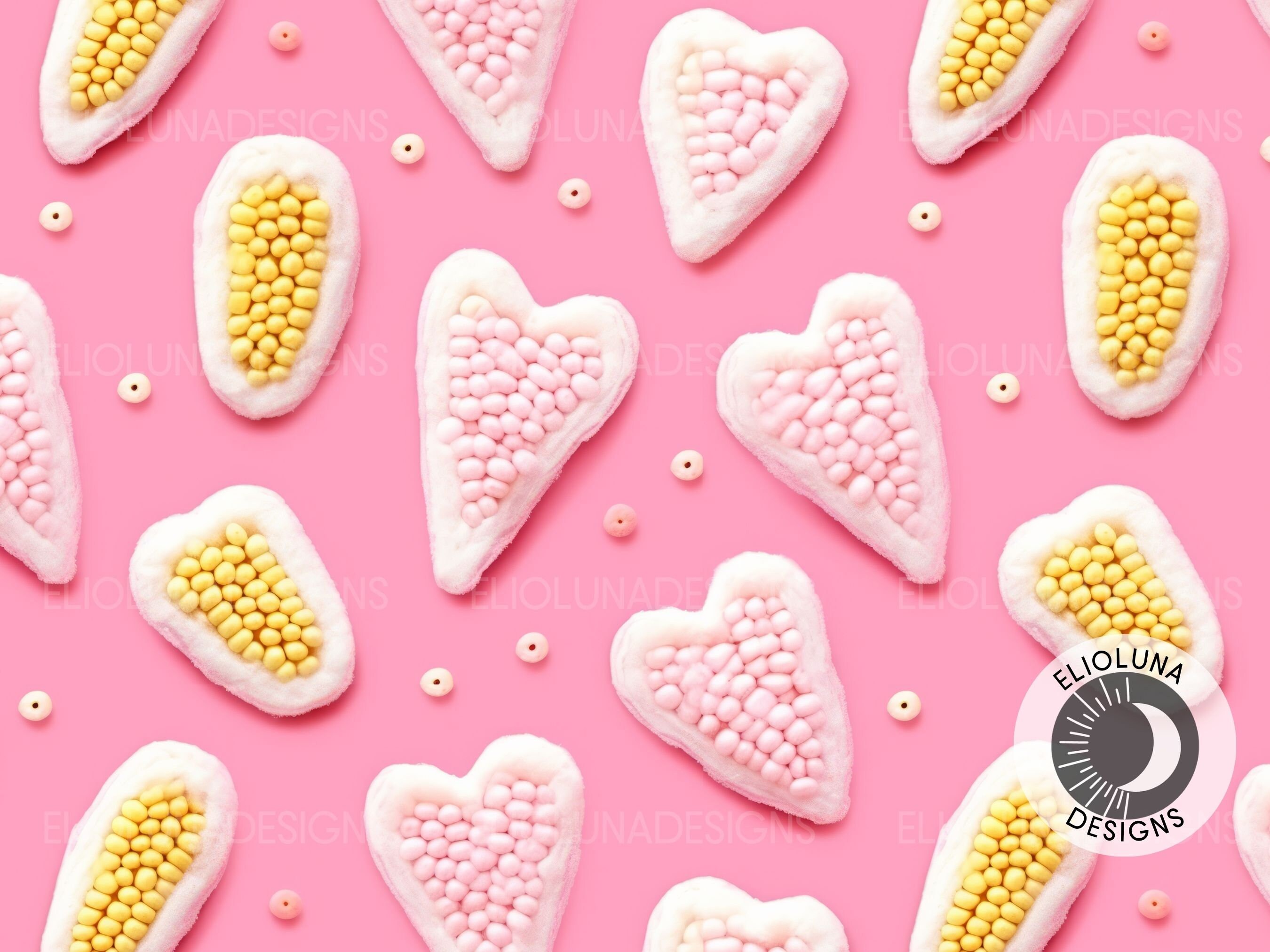 Elote Digital Paper Mexican Snacks Seamless Pattern Mexican Corn ...