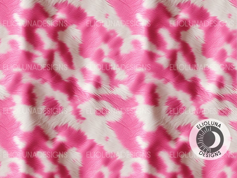 Cow Print Seamless Cowhide Digital Paper Cow Print Pattern Western ...