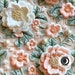 Boho Floral Pattern Digital Paper Faux Embroidery Boho Floral Pattern ...