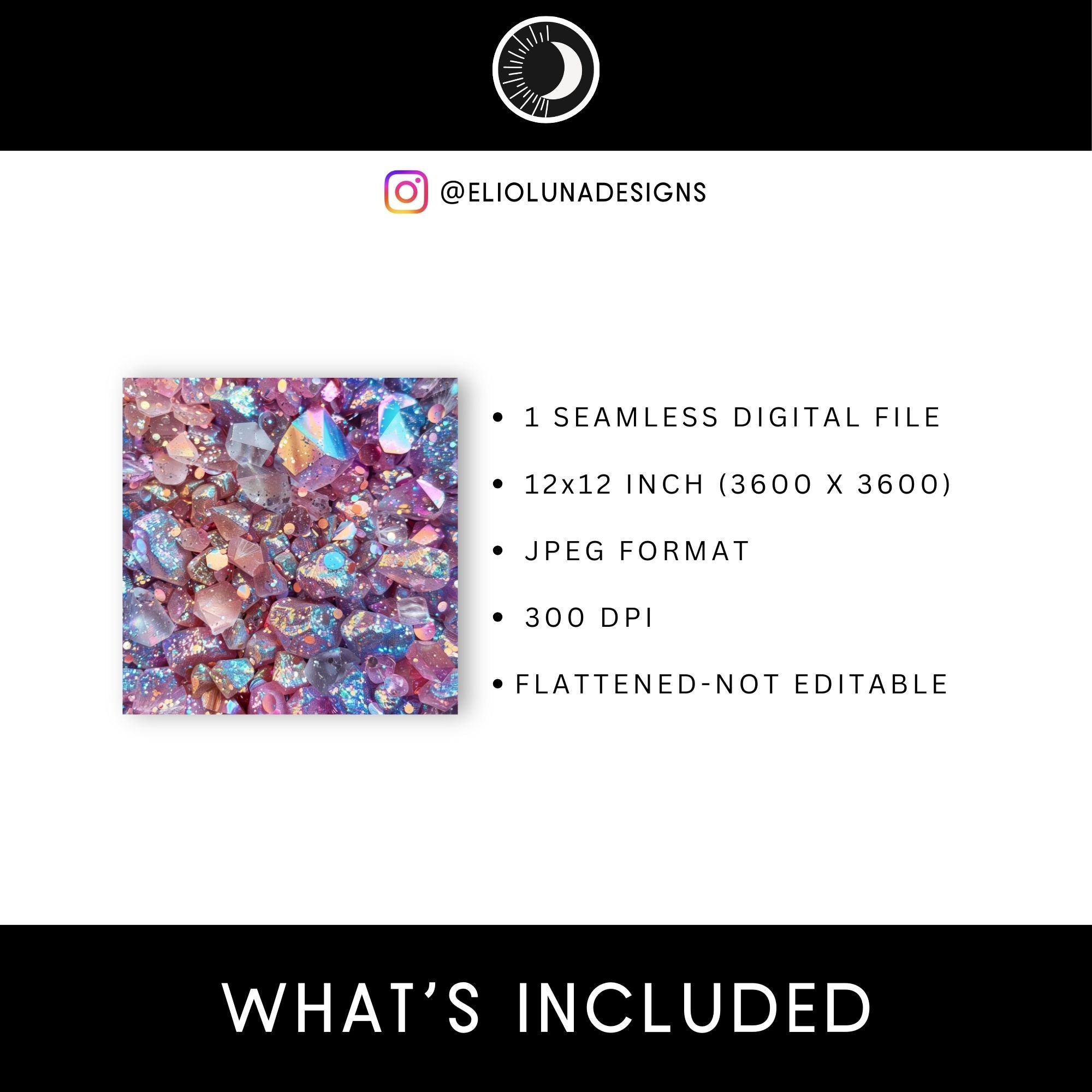 Iridescent 3D Glitter Seamless Texture Digital Paper Seamless ...