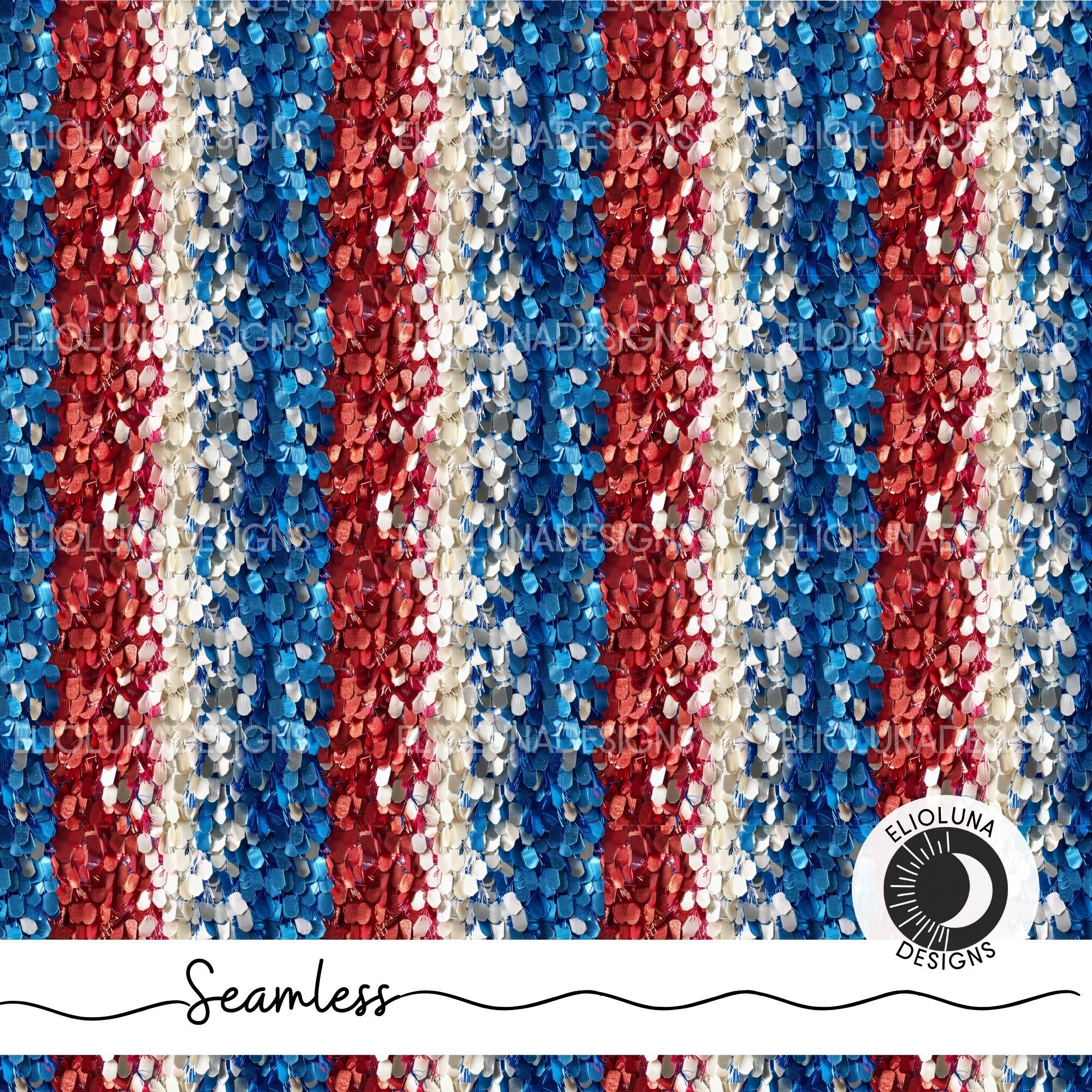 4th of July Seamless Pattern July 4th Digital Paper Fourth of July ...