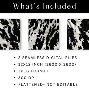 Cow Print Seamless Cowhide Digital Paper Cow Print Pattern Western ...