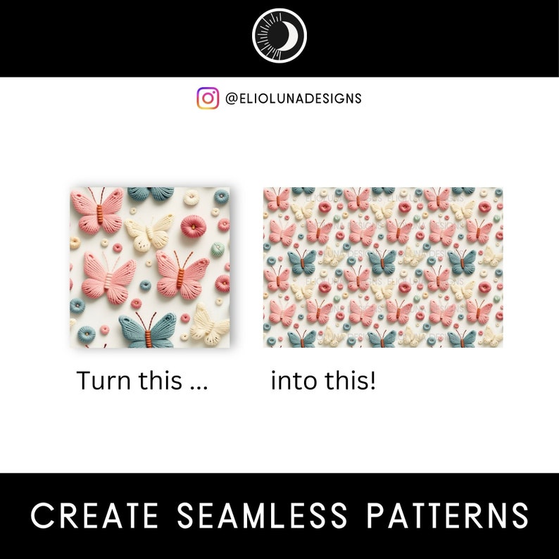 Butterfly Pattern Digital Paper 3D Butterfly Pattern Seamless ...