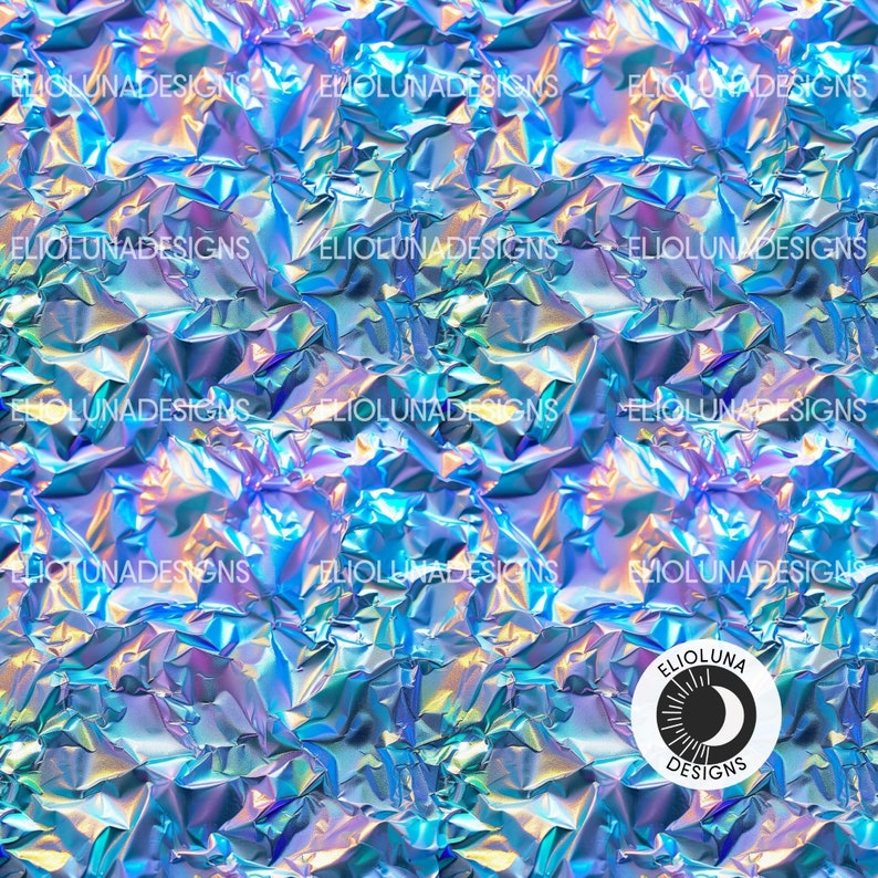 Holographic Seamless Texture Digital Paper Seamless Iridescent Texture ...