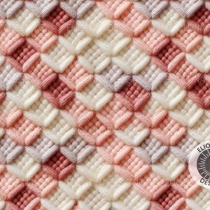 Cottage Core Knit Pattern Seamless Digital Design Faux Knits Seamless ...