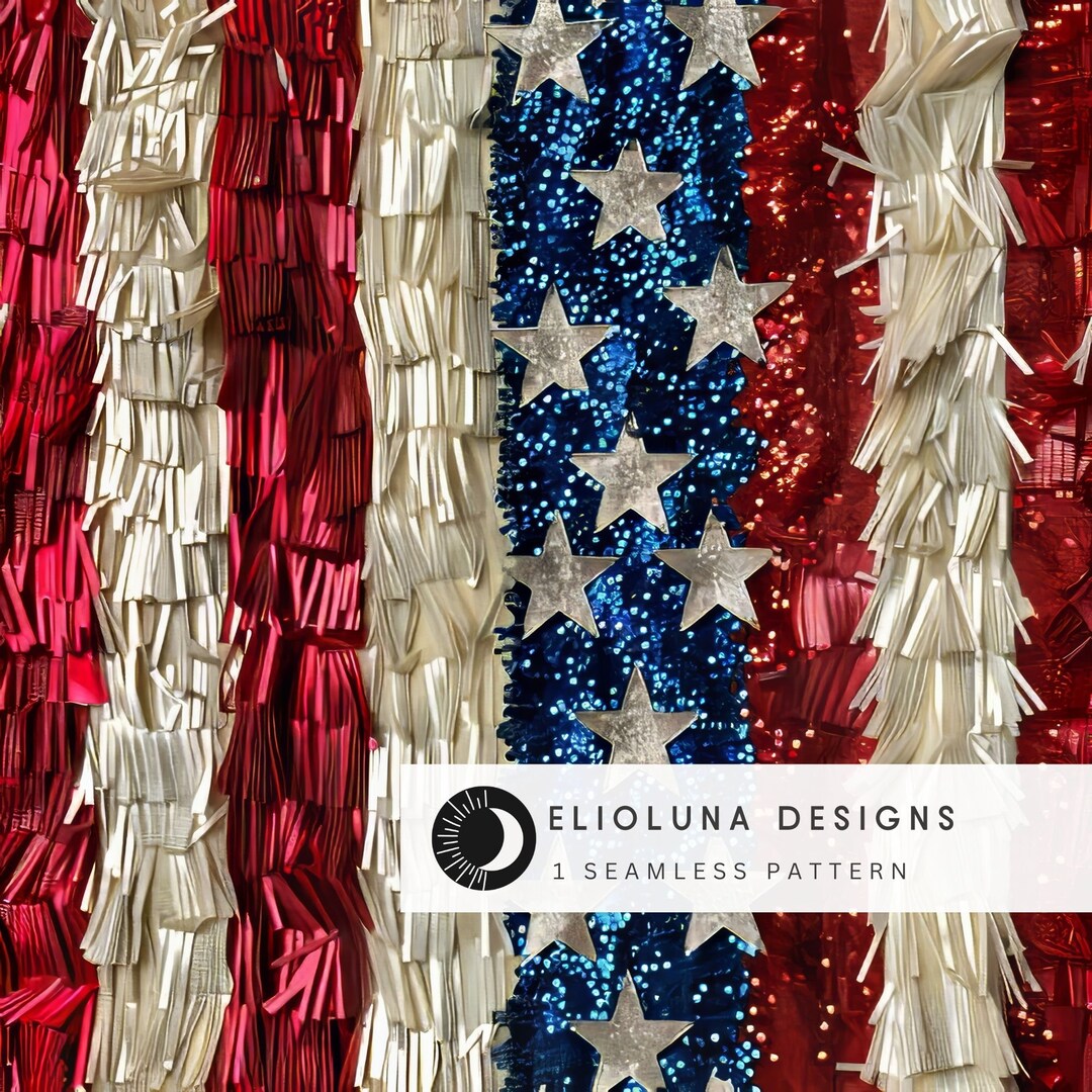 4th of July Seamless Pattern July 4th Digital Paper Fourth of July ...