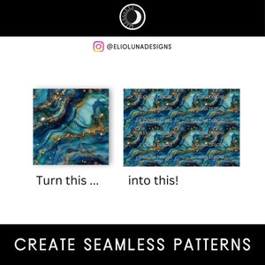 Alcohol Ink Seamless Texture Digital Paper Seamless Gold Blue Texture ...