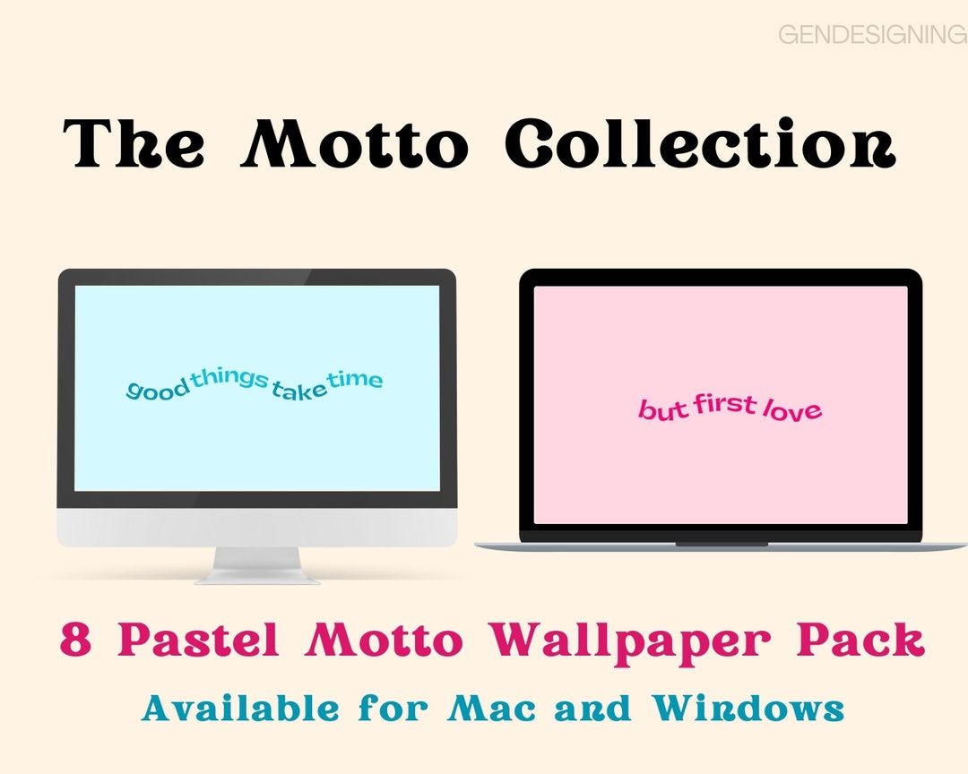 Desktop Wallpaper / Wallpaper / Laptop Wallpaper / Motto - Etsy