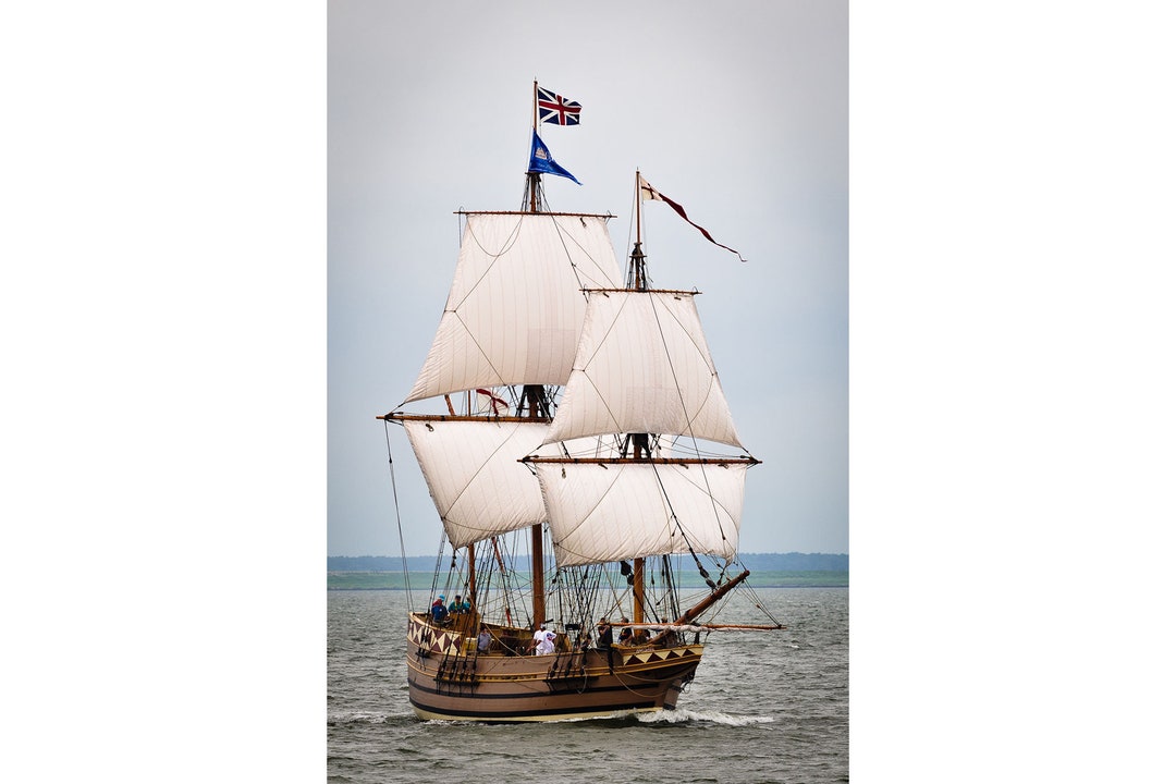 Tall Ships Godspeed Under Full Sail - Etsy