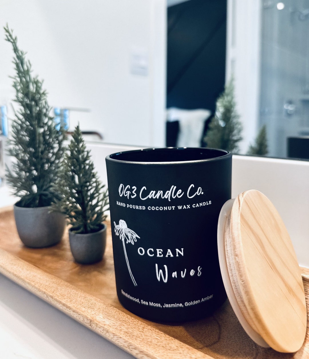 Ocean Waves Affirmation Candle - Etsy