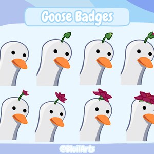 Cute Goose Emotes, Badges, Alerts Bundle - Etsy