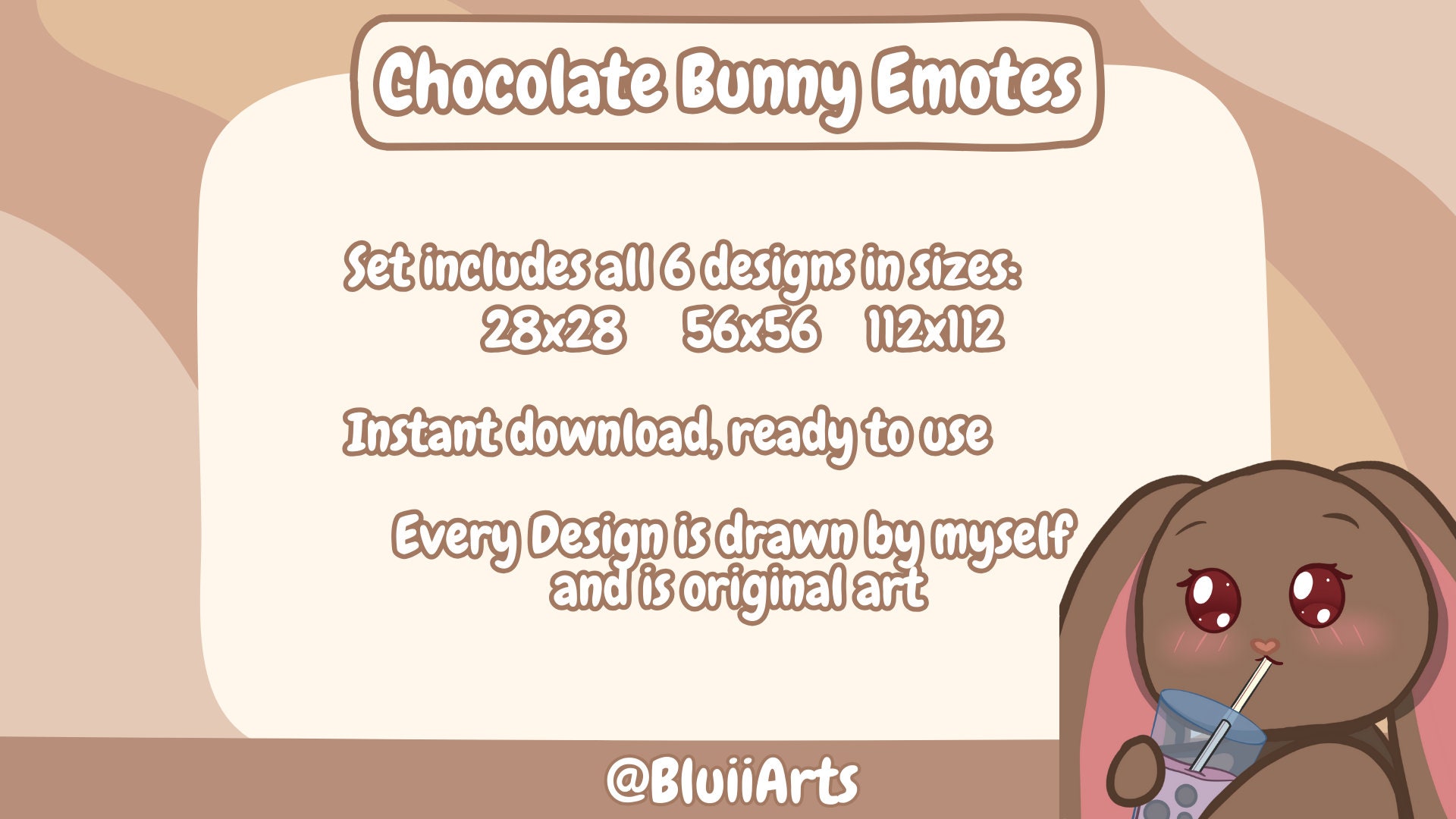 Choco Bunny Emotes - Etsy