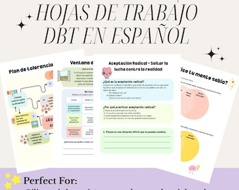 Spanish DBT Therapy Bundle | Emotion Regulation & Coping Skills ...