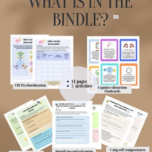 Spanish CBT Worksheets | Mental Health Resources for Bilingual Therapy ...