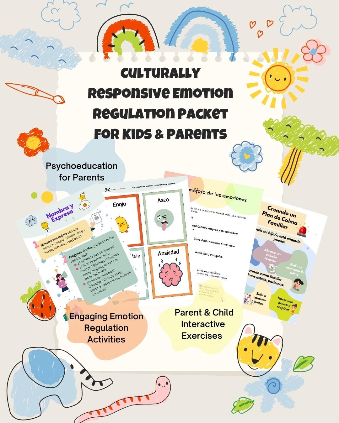 Culturally Responsive Emotion Regulation Packet for Kids & Parents (in ...
