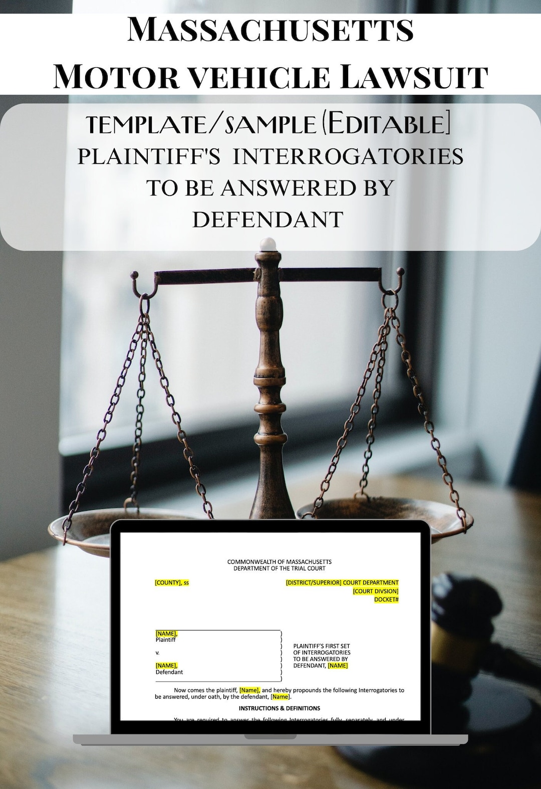 Template/sample-plaintiff's Interrogatories to Defendant (car Accident ...