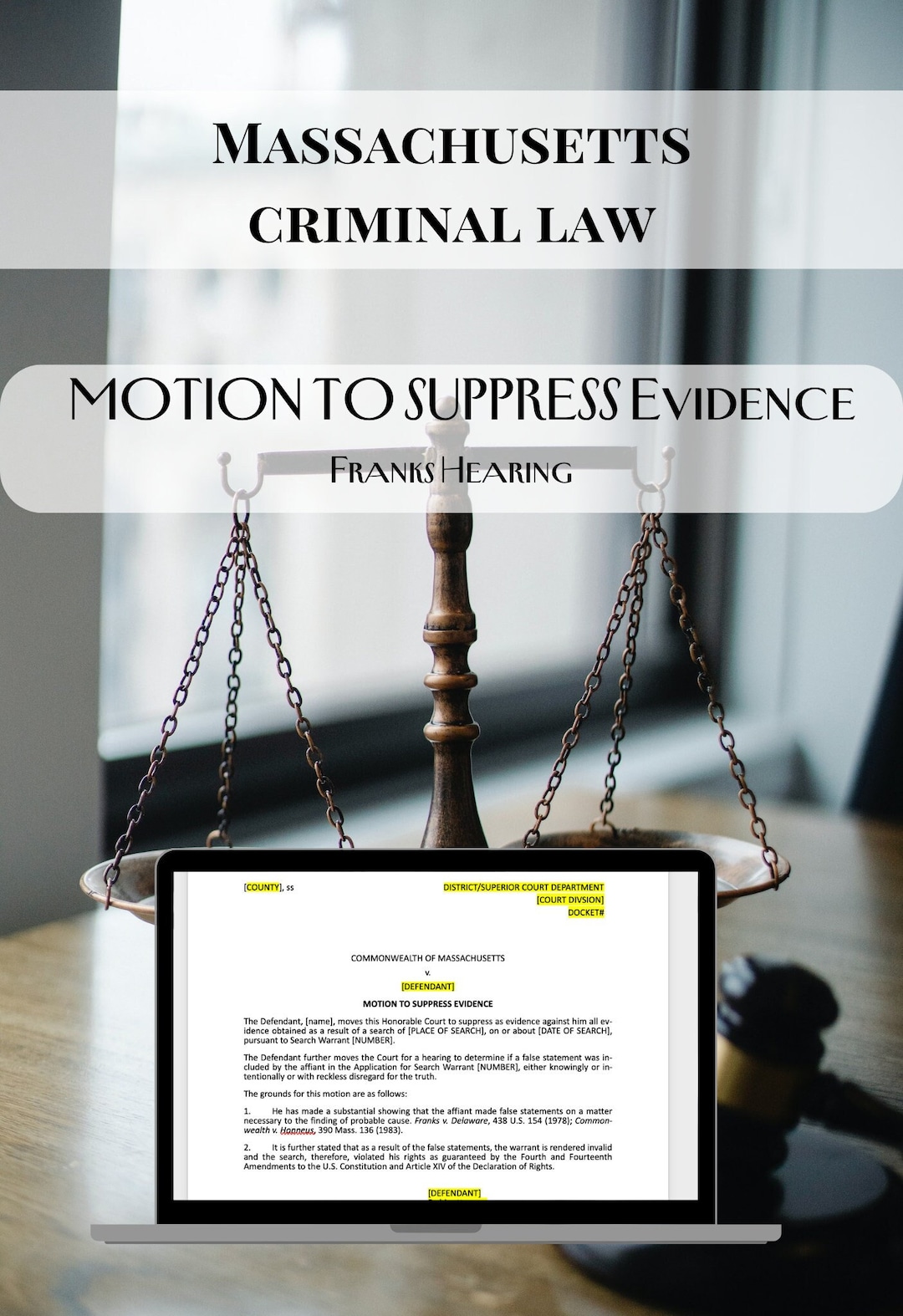 Template/sample Motion to Suppress Evidence - Franks Hearing W/ Affidavit & Memo in Law - Etsy