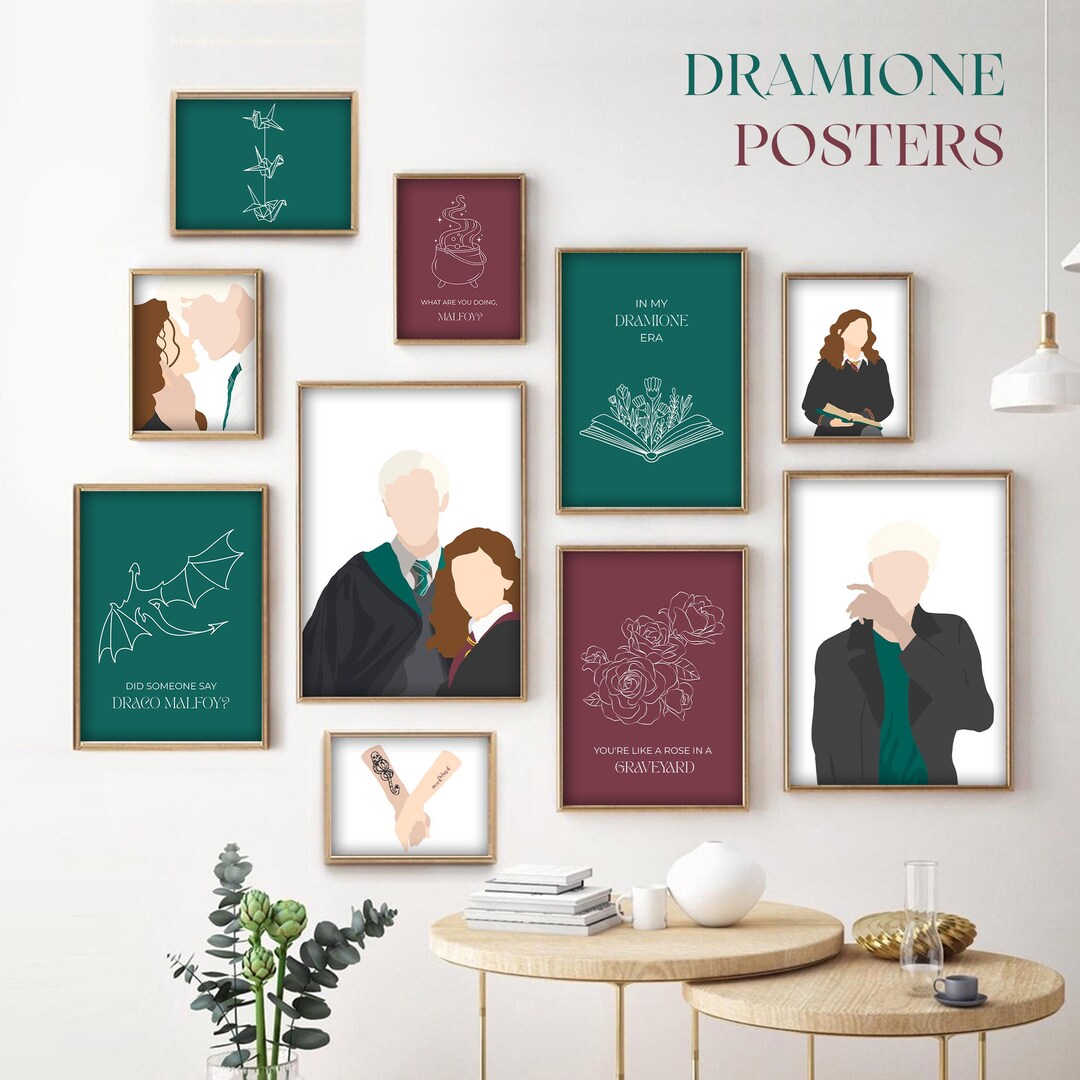 Dramione Poster Printable Set of 10 | Magical Decor | Wizard School ...