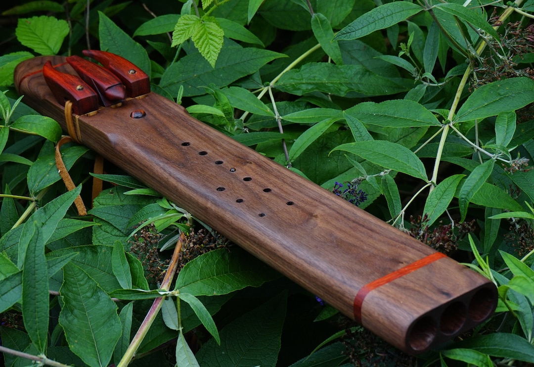 Native American Style Triple Drone Flute Key of E Walnut - Etsy