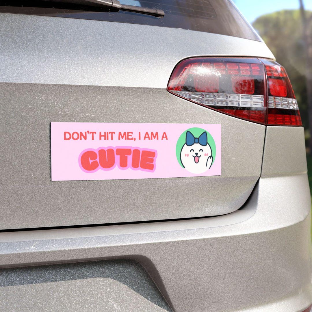 Chiikawa Dont Hit Me I Am a Cutie Kawaii Vinyl Magnet | Usagi Hachiware ...