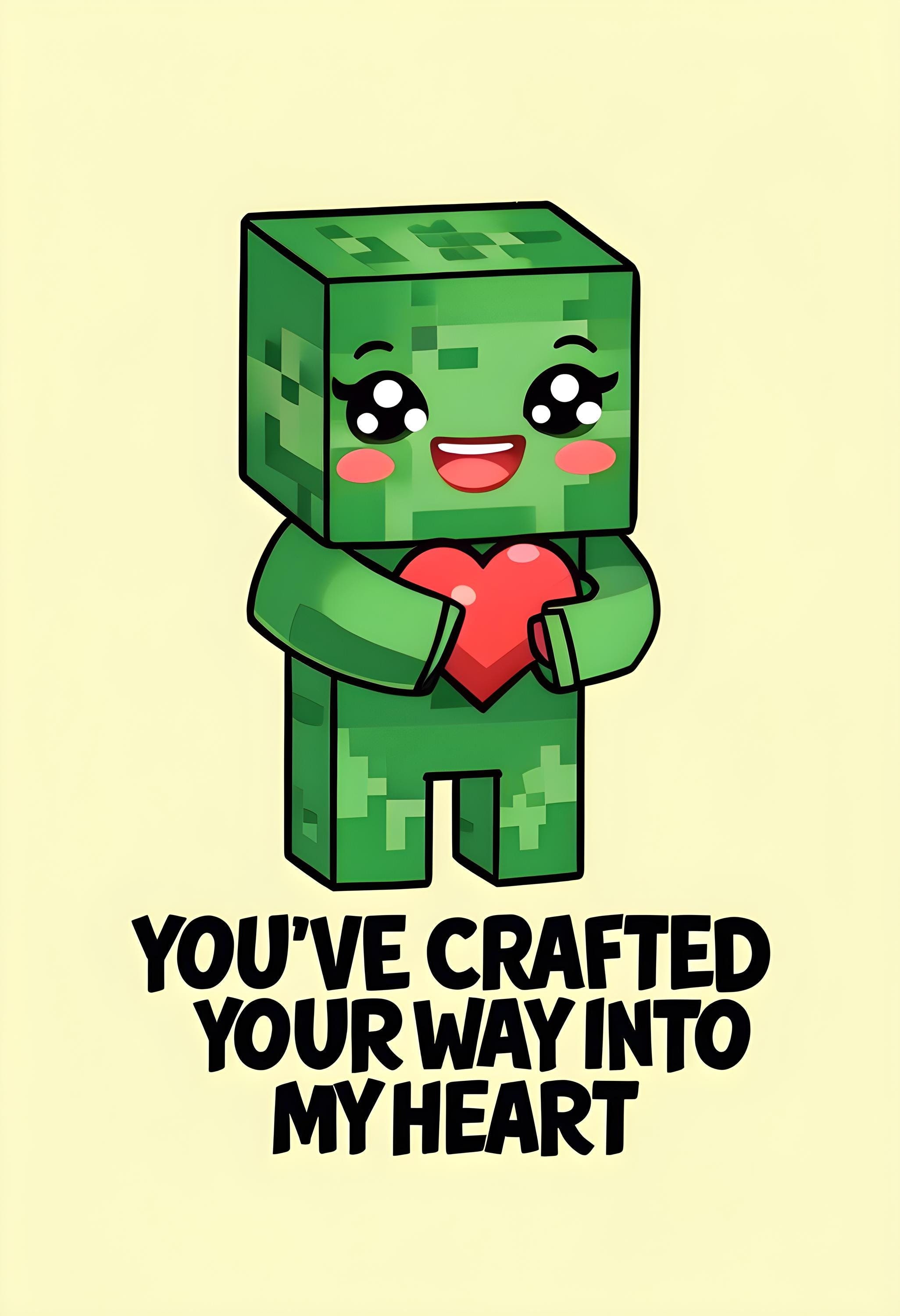 Minecraft Creeper Valentine Day, Minecraft Clipart, Minecraft, PNG ...