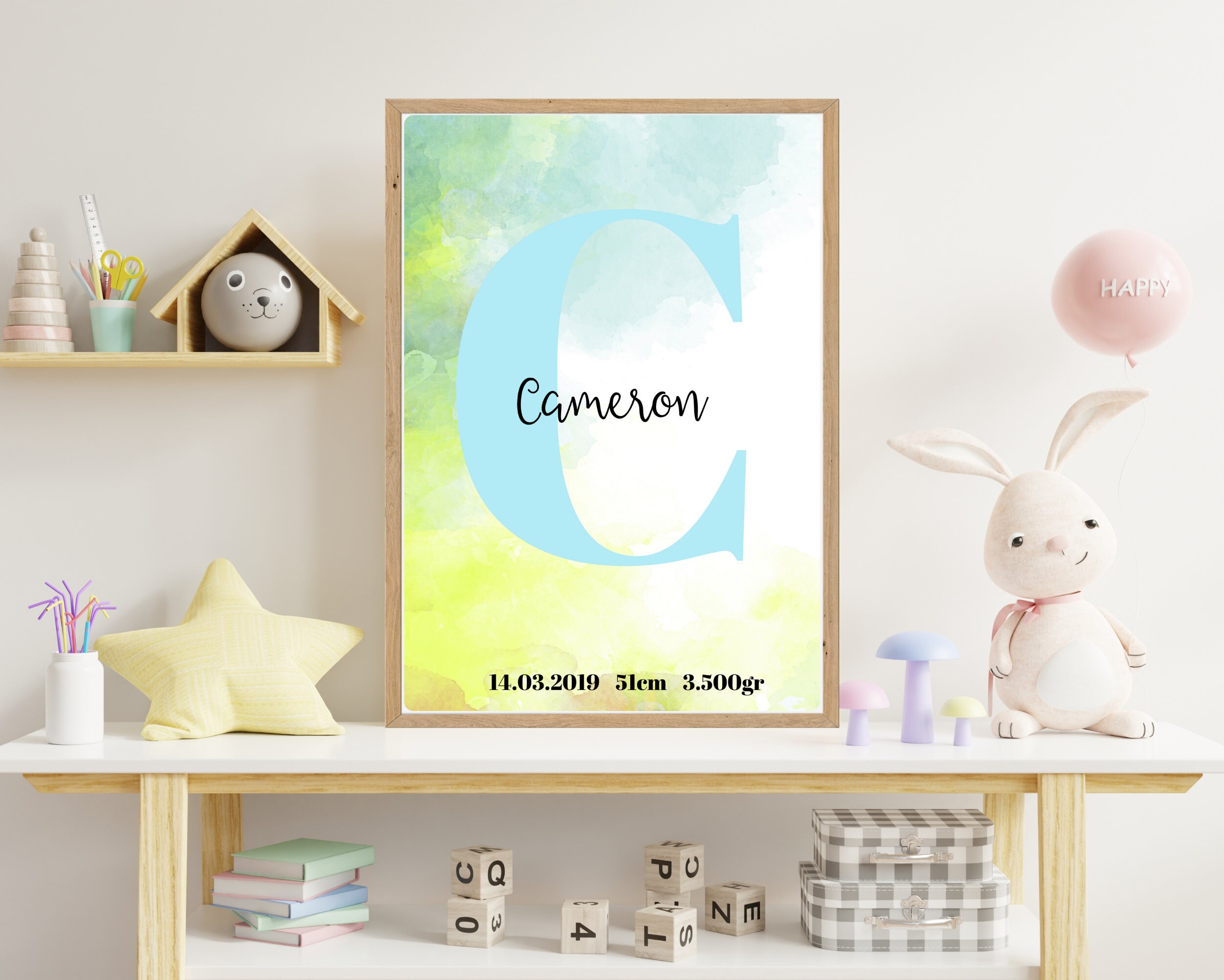 Birth Posters With Names and Dates of Birth Gift for Birth - Etsy