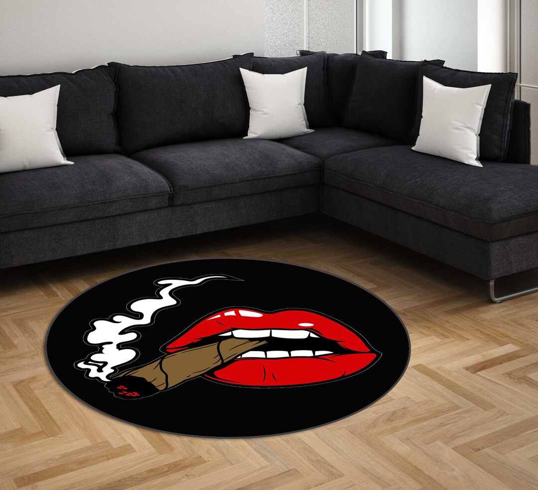 Marijuana Girls Rug,weed Rug Decor, Marijuana Smoke Rug, Flowers Rug ...