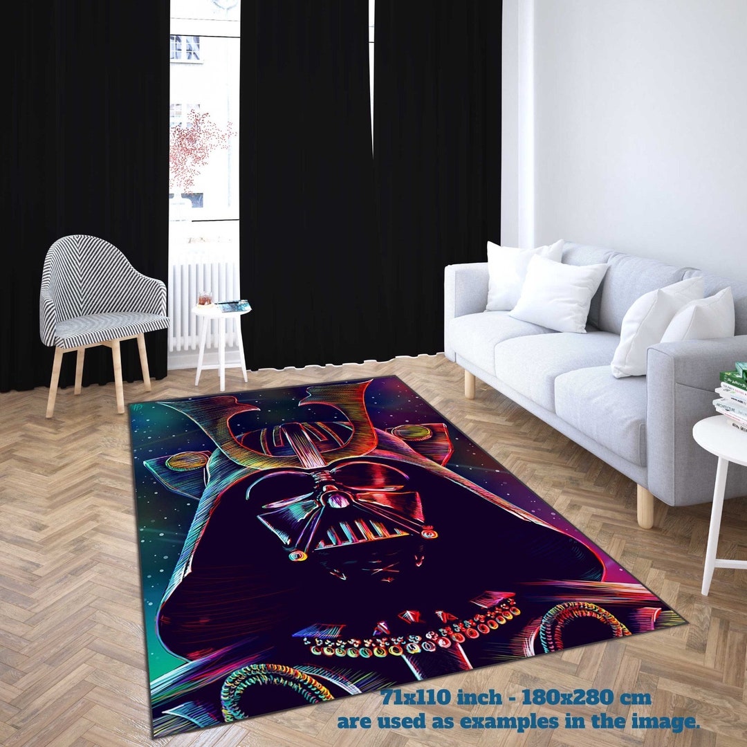 Darth Vader Rug, Star Wars Rug,boys Room Rug,kids Room Rug,room Decor ...