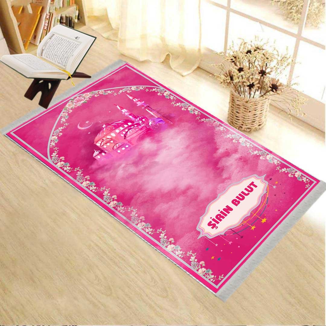 Personalized Eid Gifts for Kids, Prayer Mat for Kids, Children Prayer ...