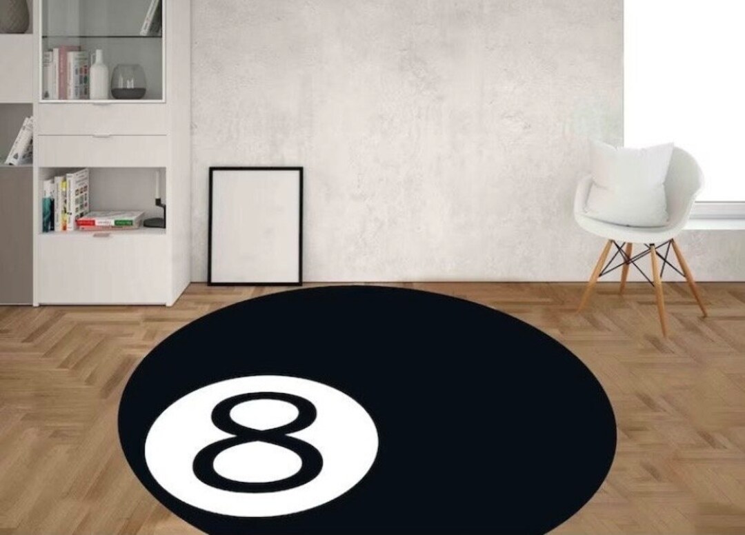 8 Ball Rug Ball Rugs Round Rug Modern Rug Personelized - Etsy
