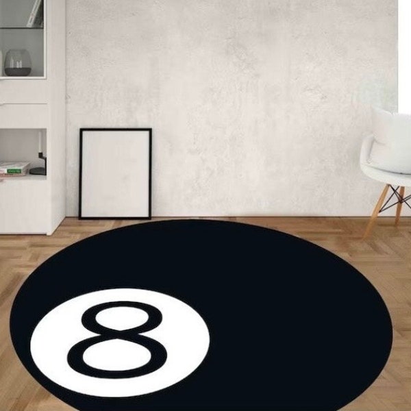 8 Ball Rug - Etsy