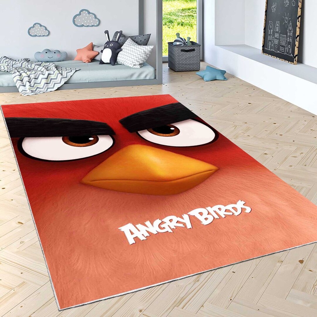 Angry Birds Rug Angry Birds Movie Rug Gift Kids Kids Room - Etsy