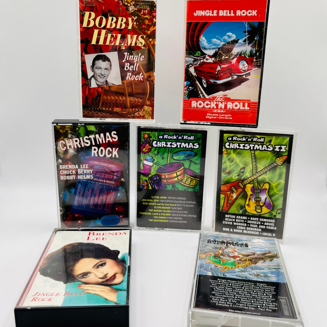 Rock N Roll Christmas 7-pack Cassette Tape Lot Vintage Holiday Party ...